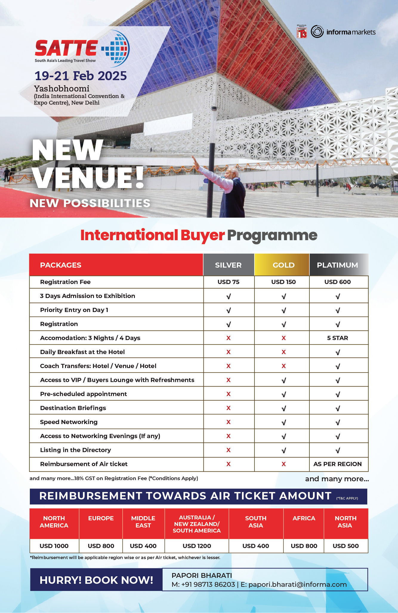 International Hosted Buyer Program at SATTE 2025